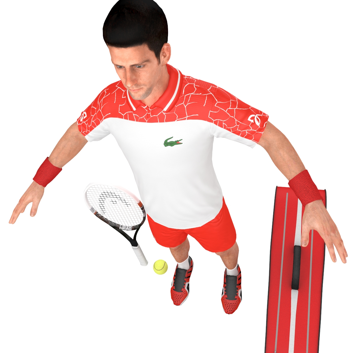 Novak djokovic racket model - TurboSquid 1338178