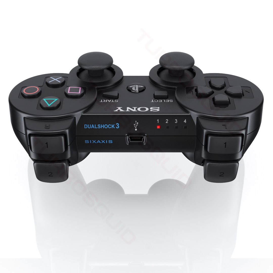 3d Sony Ps3 Dualshock Controller Model