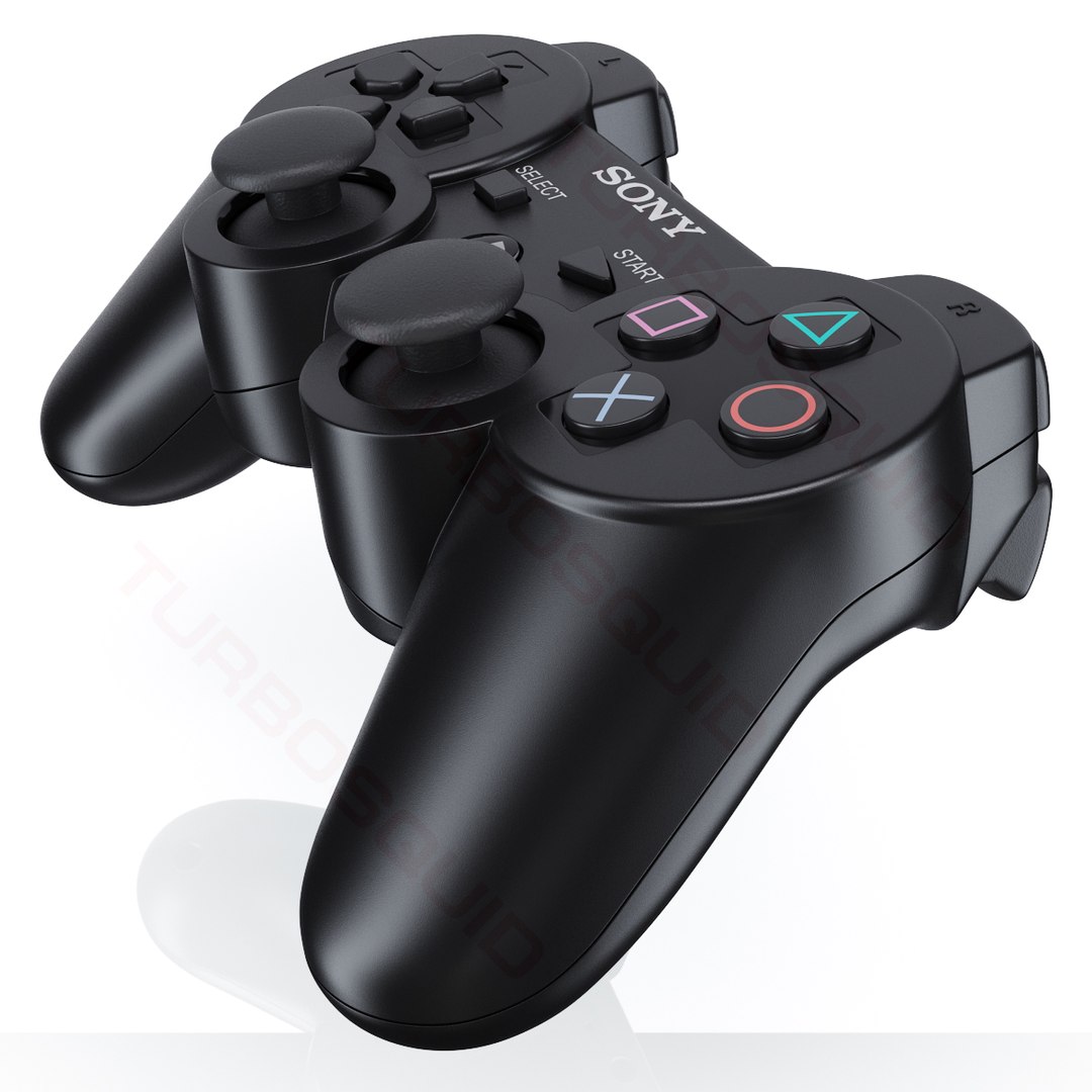 3d Sony Ps3 Dualshock Controller Model