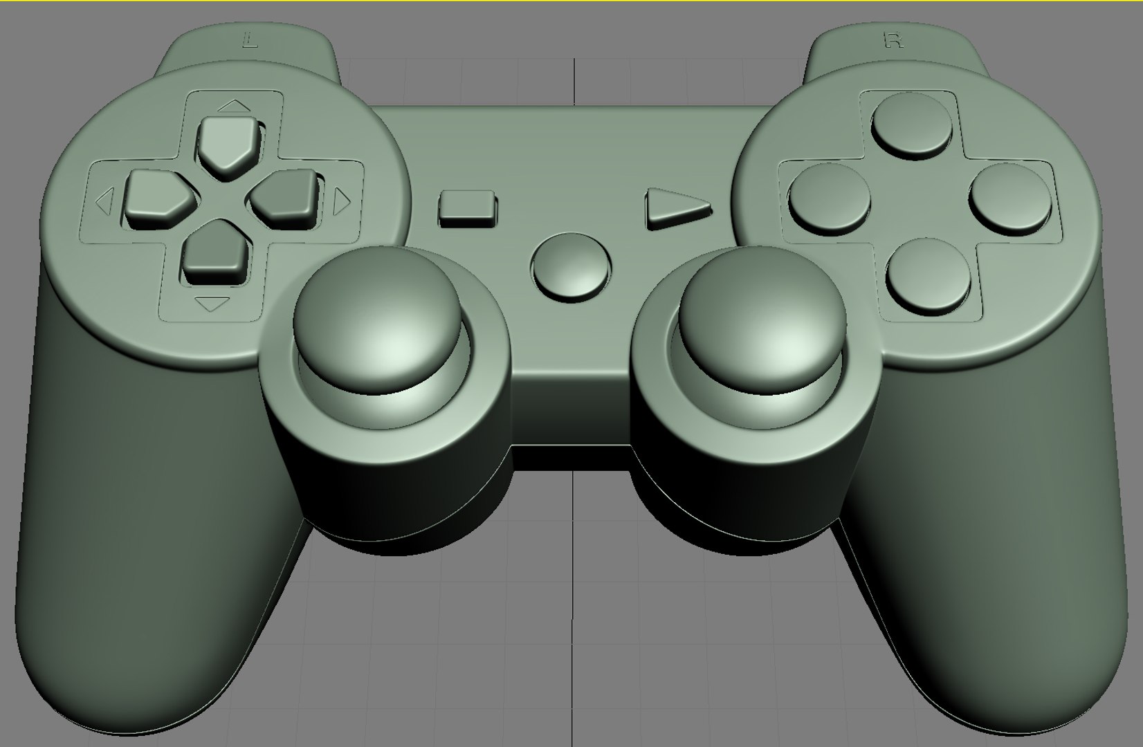 3d sony ps3 dualshock controller model