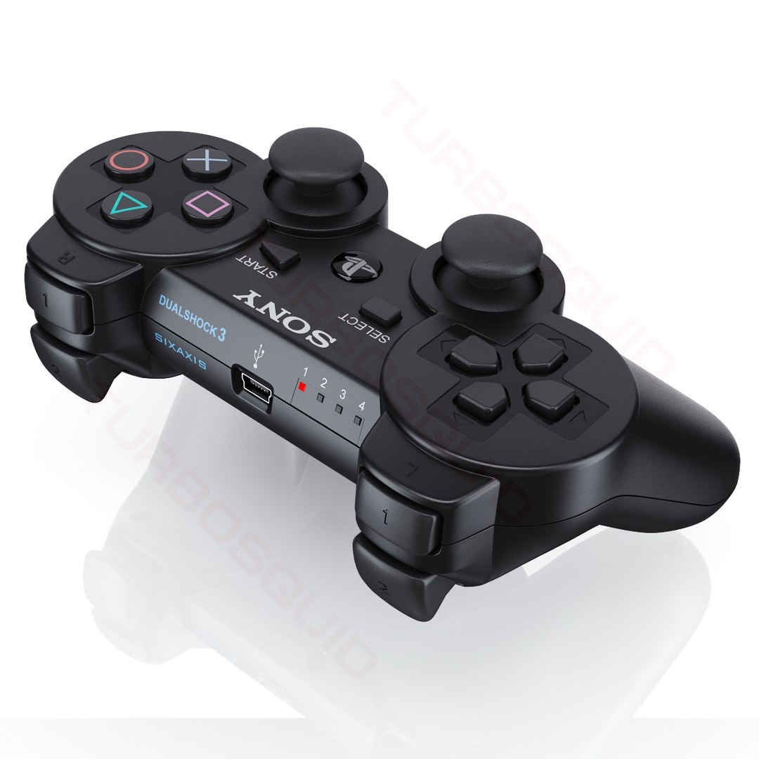 3d Sony Ps3 Dualshock Controller Model