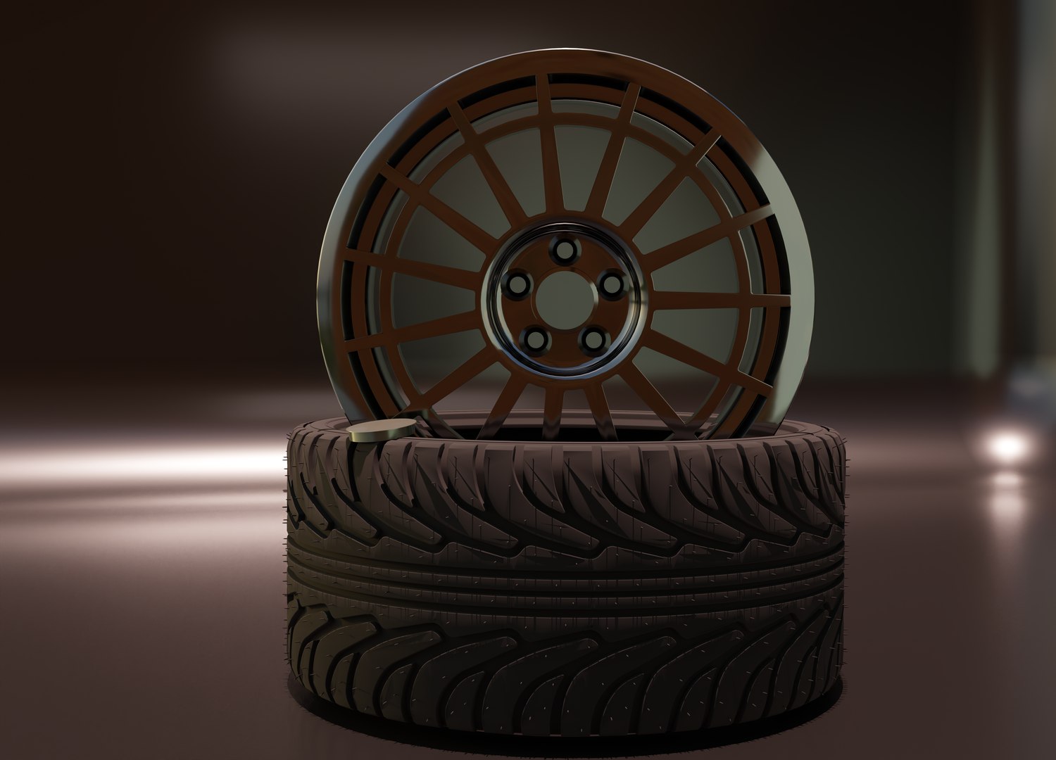 3D Car Cast Disc With Rubber - TurboSquid 2028014