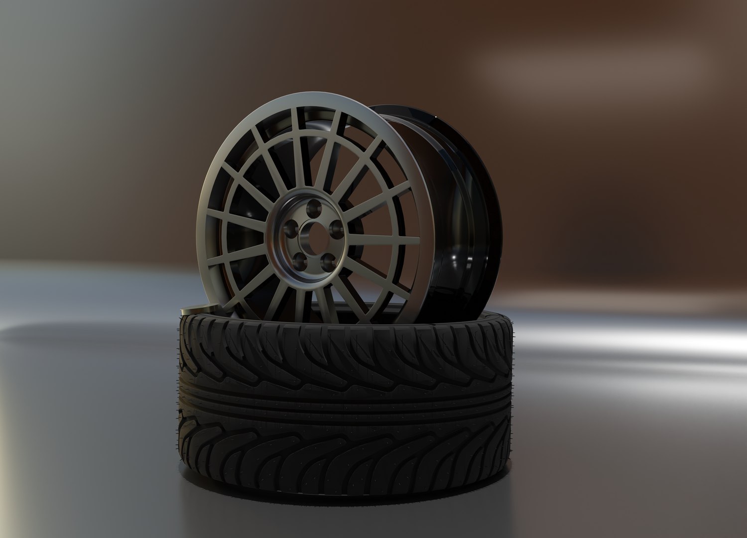3D Car Cast Disc With Rubber - TurboSquid 2028014