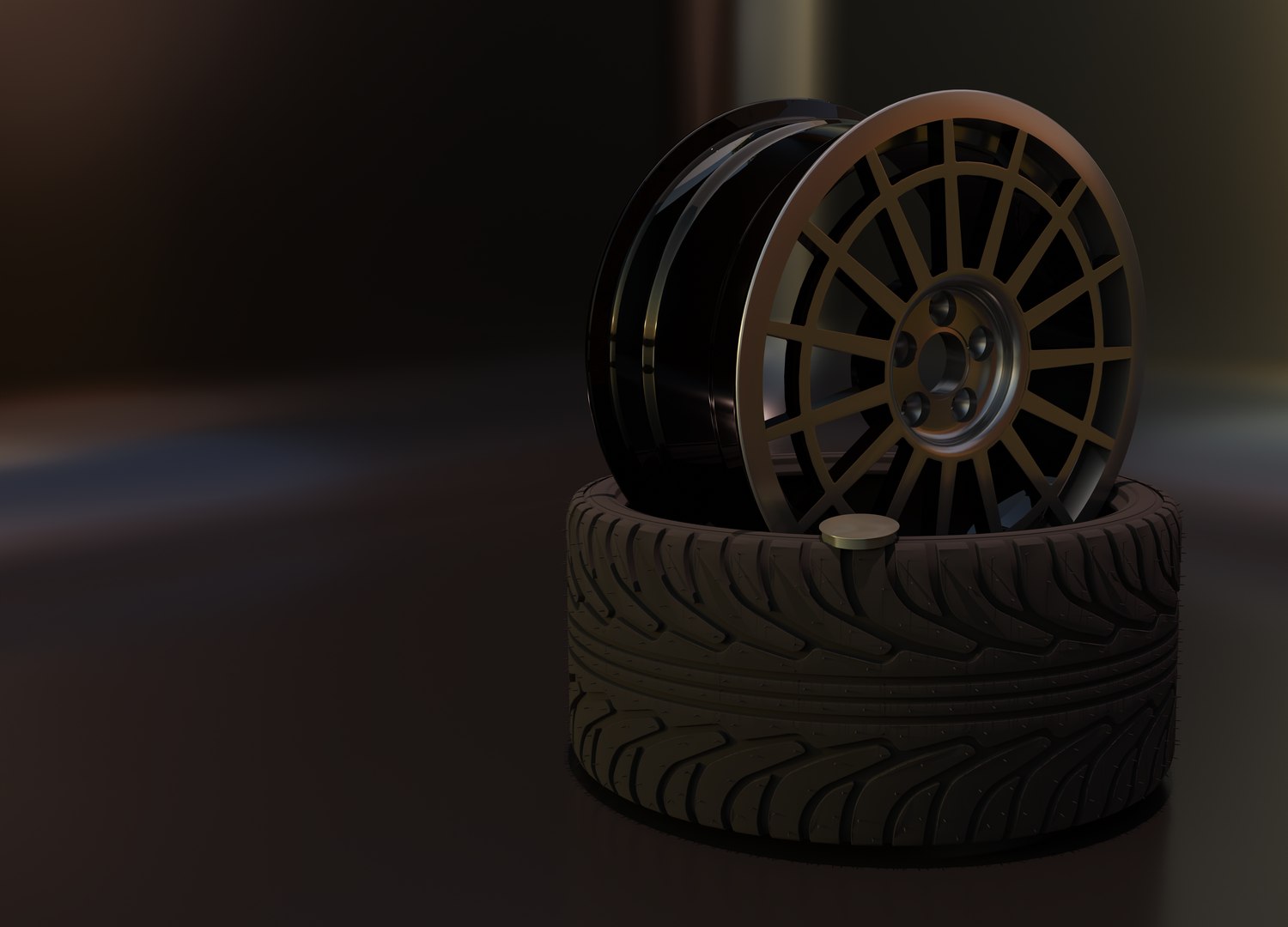 3D Car Cast Disc With Rubber - TurboSquid 2028014