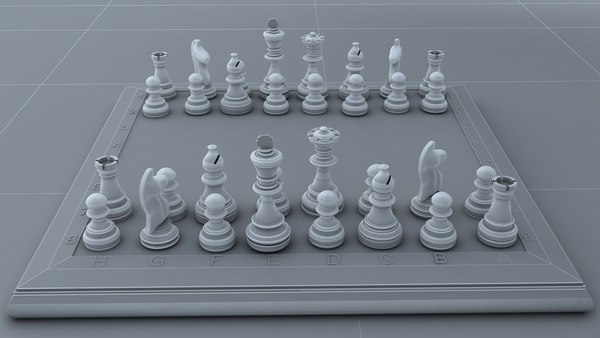 3d model chess set