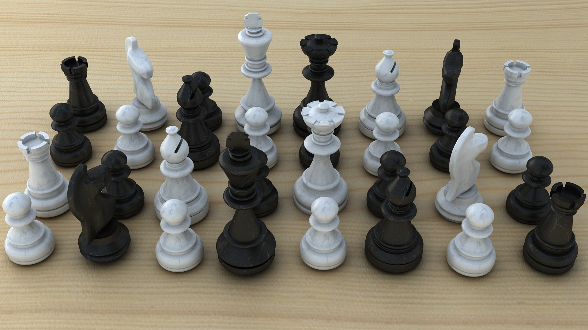 3d model chess set