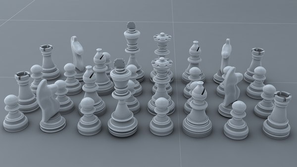 3d model chess set