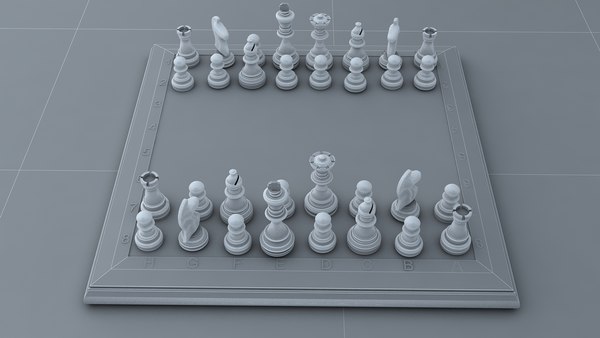 3d model chess set