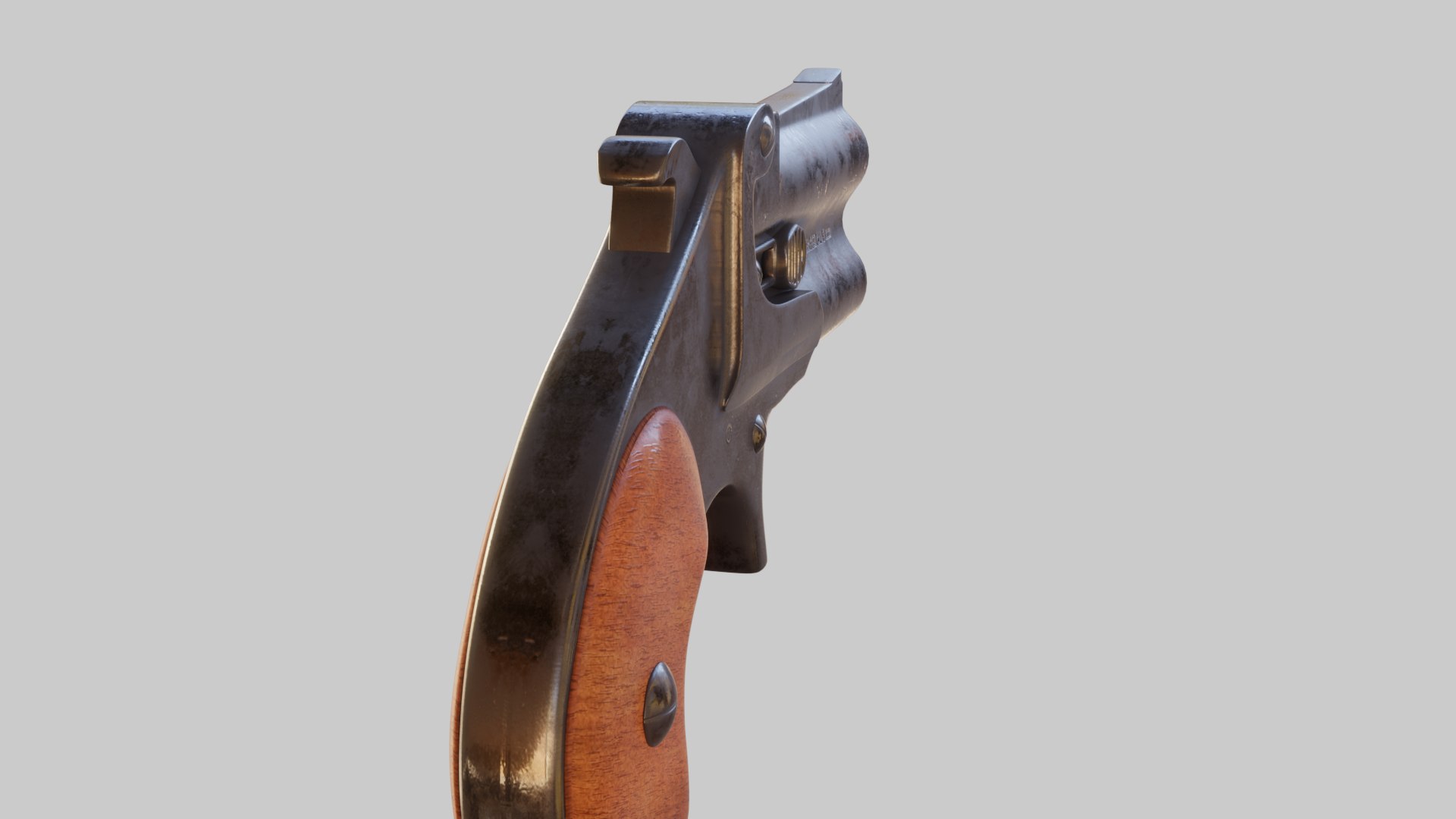 3D Derringer Revolver Model - TurboSquid 1898553