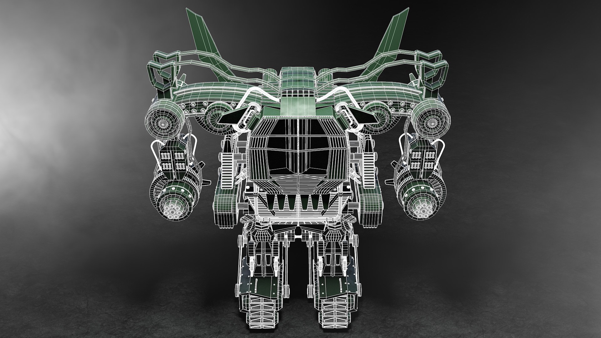 Battle Mecha With Tank Tracks 3D - TurboSquid 2198427