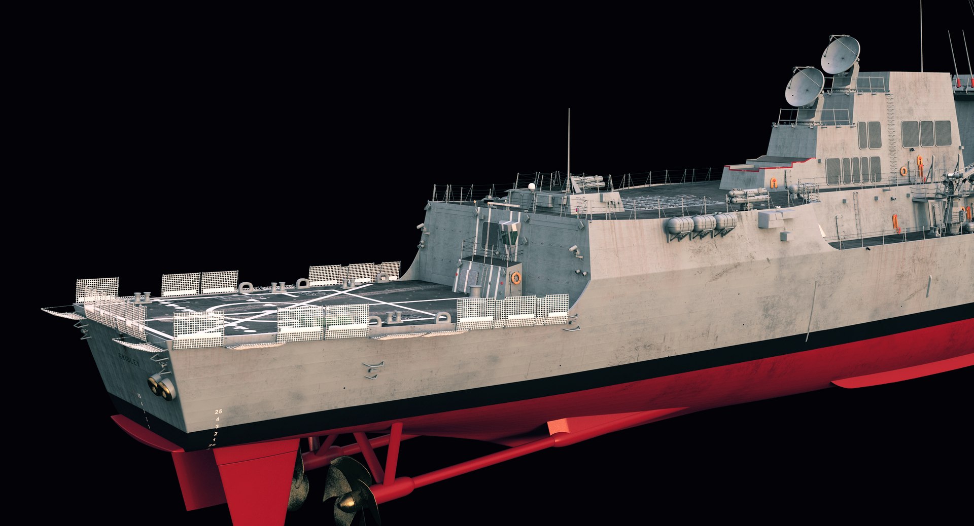 3d uss ddg 101 model