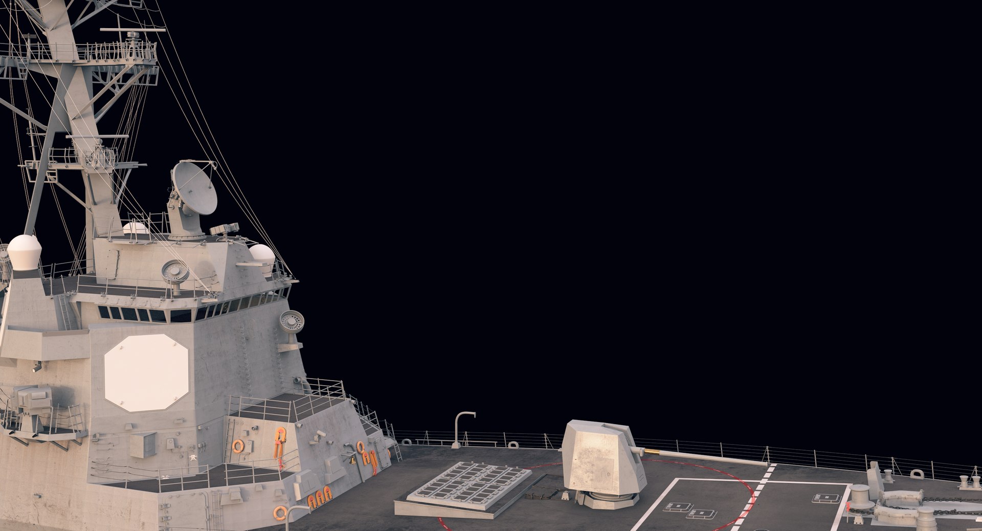 3d uss ddg 101 model