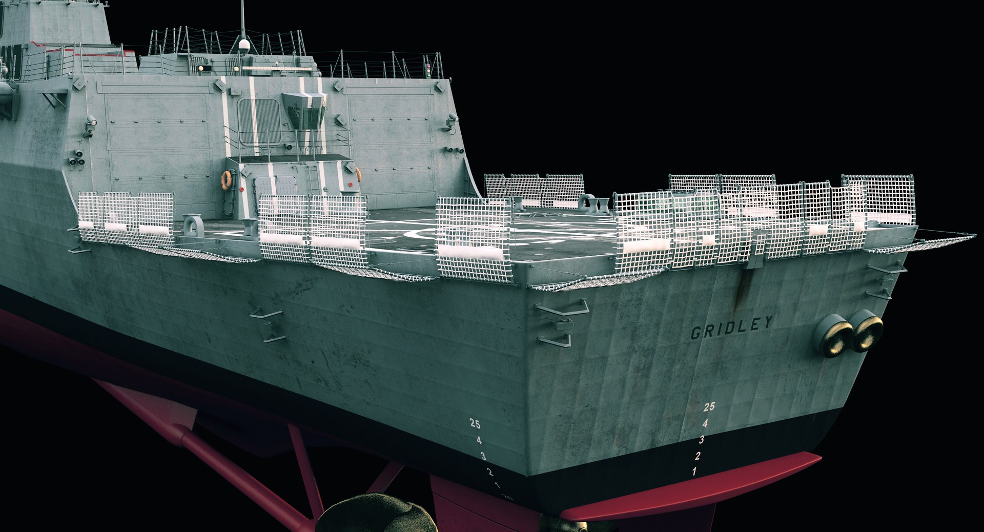 3d uss ddg 101 model