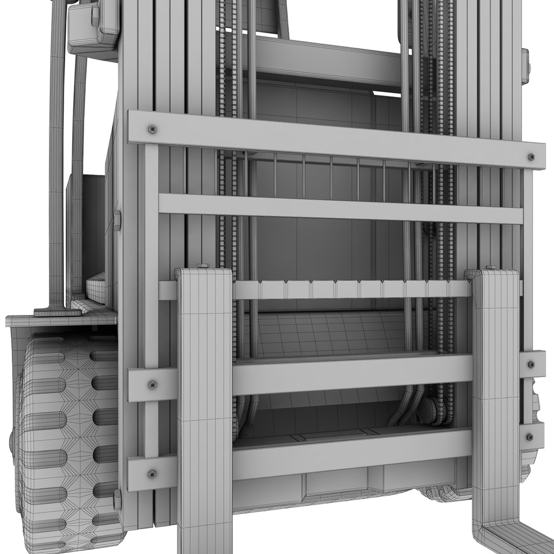 forklift fork lift 3d model