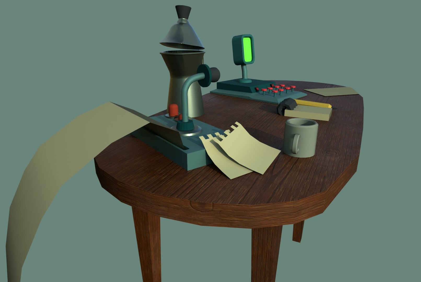 3D Model Cartoon Table - TurboSquid 1661319