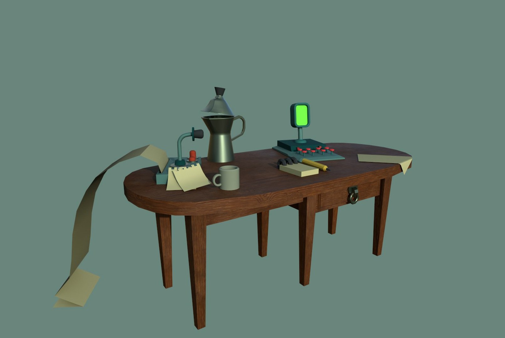 3D Model Cartoon Table - TurboSquid 1661319