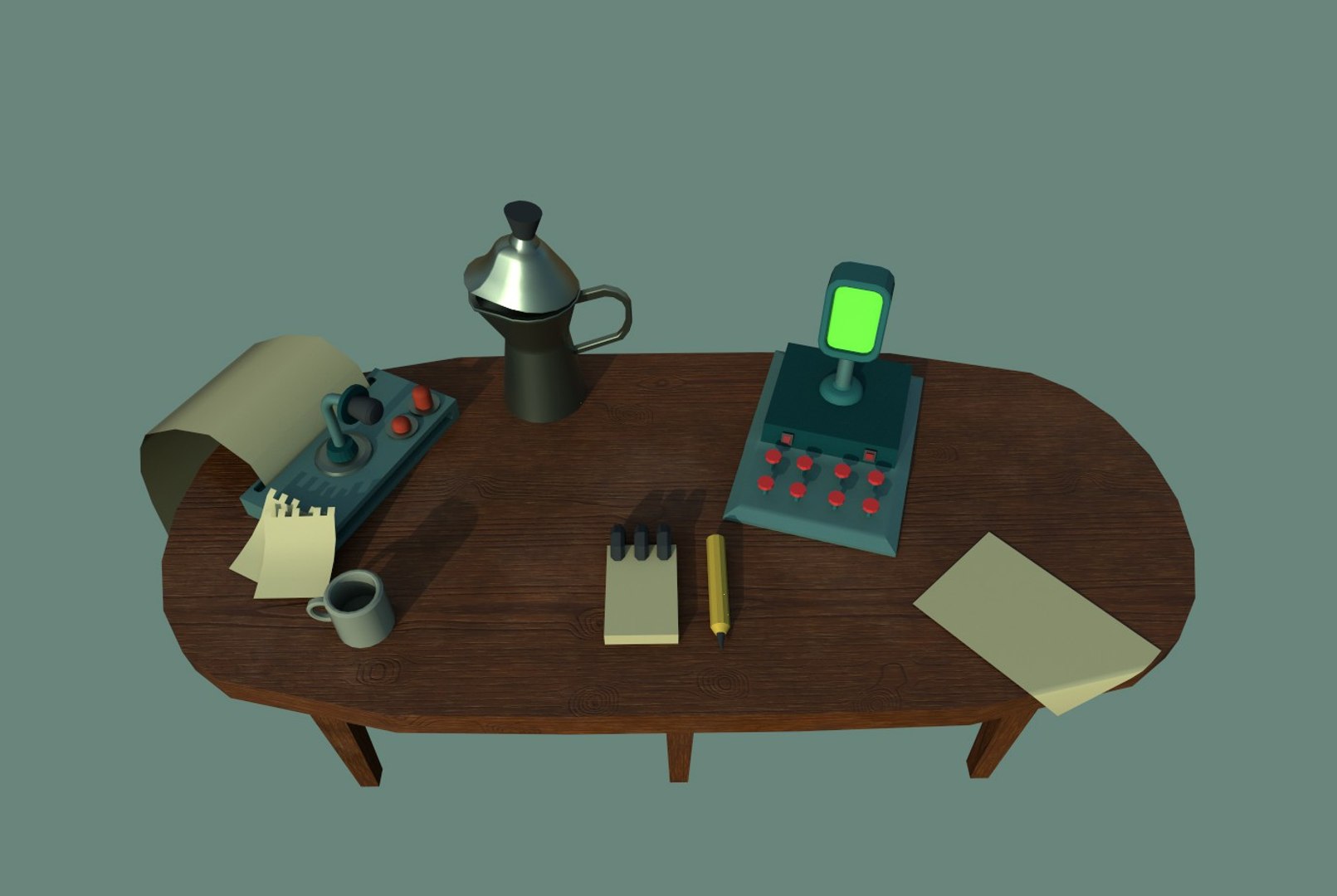 3D Model Cartoon Table - TurboSquid 1661319