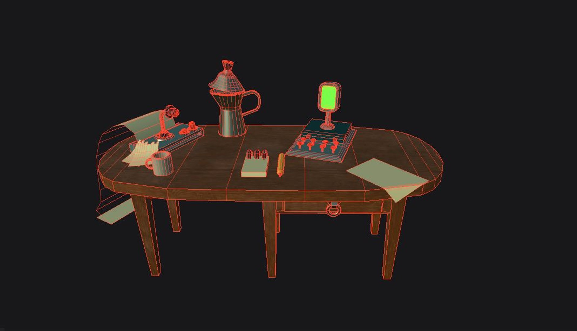 3D Model Cartoon Table - TurboSquid 1661319