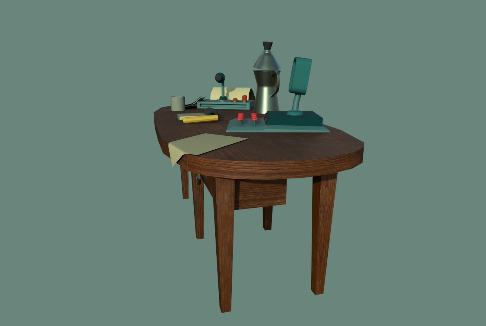 3D Model Cartoon Table - TurboSquid 1661319