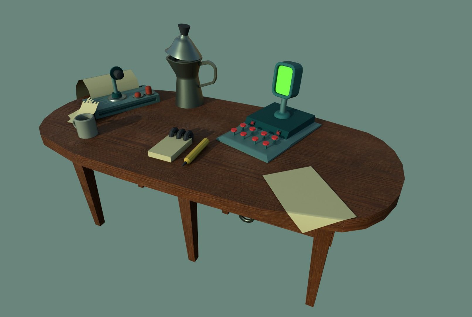 3D Model Cartoon Table - TurboSquid 1661319