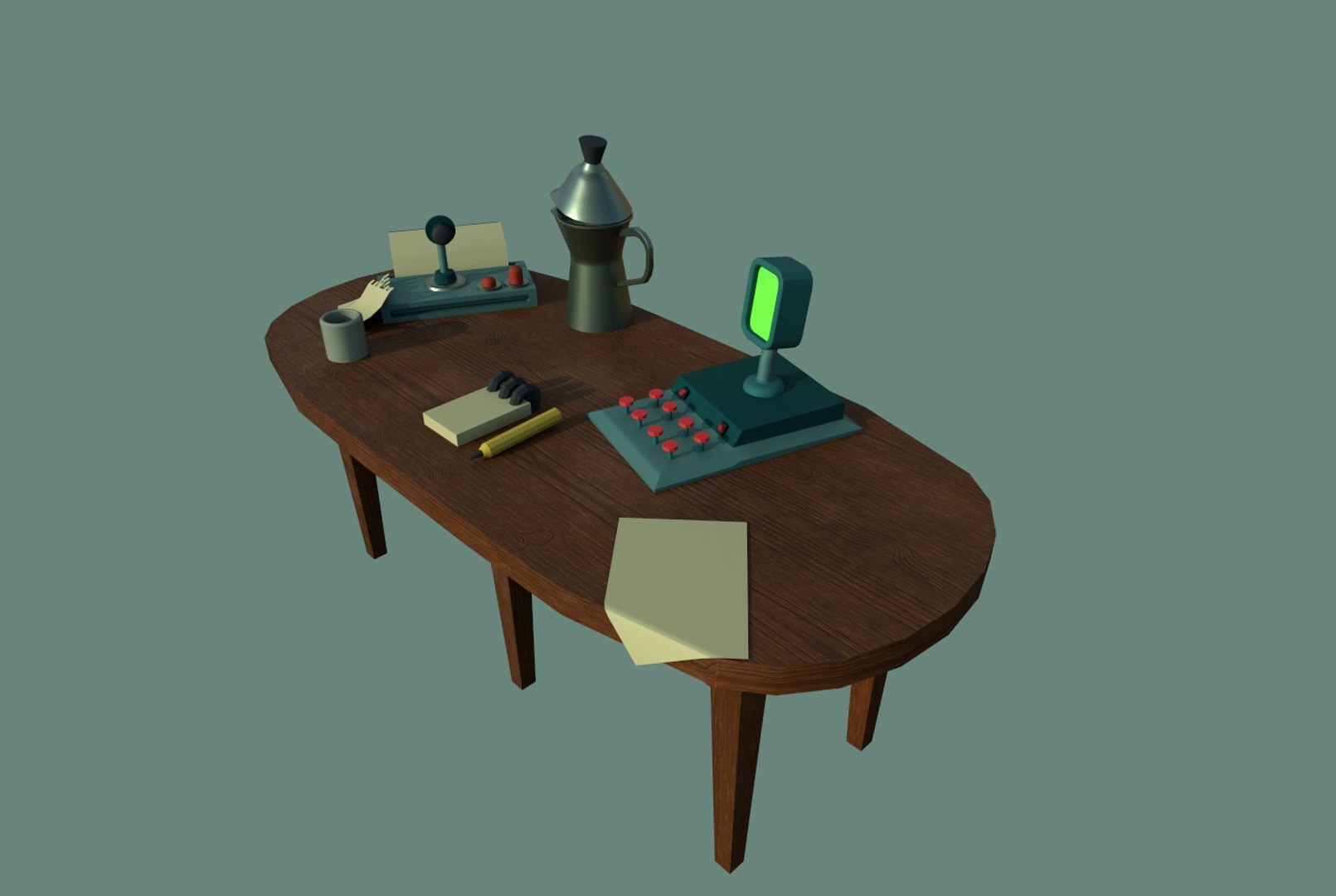 3D Model Cartoon Table - TurboSquid 1661319