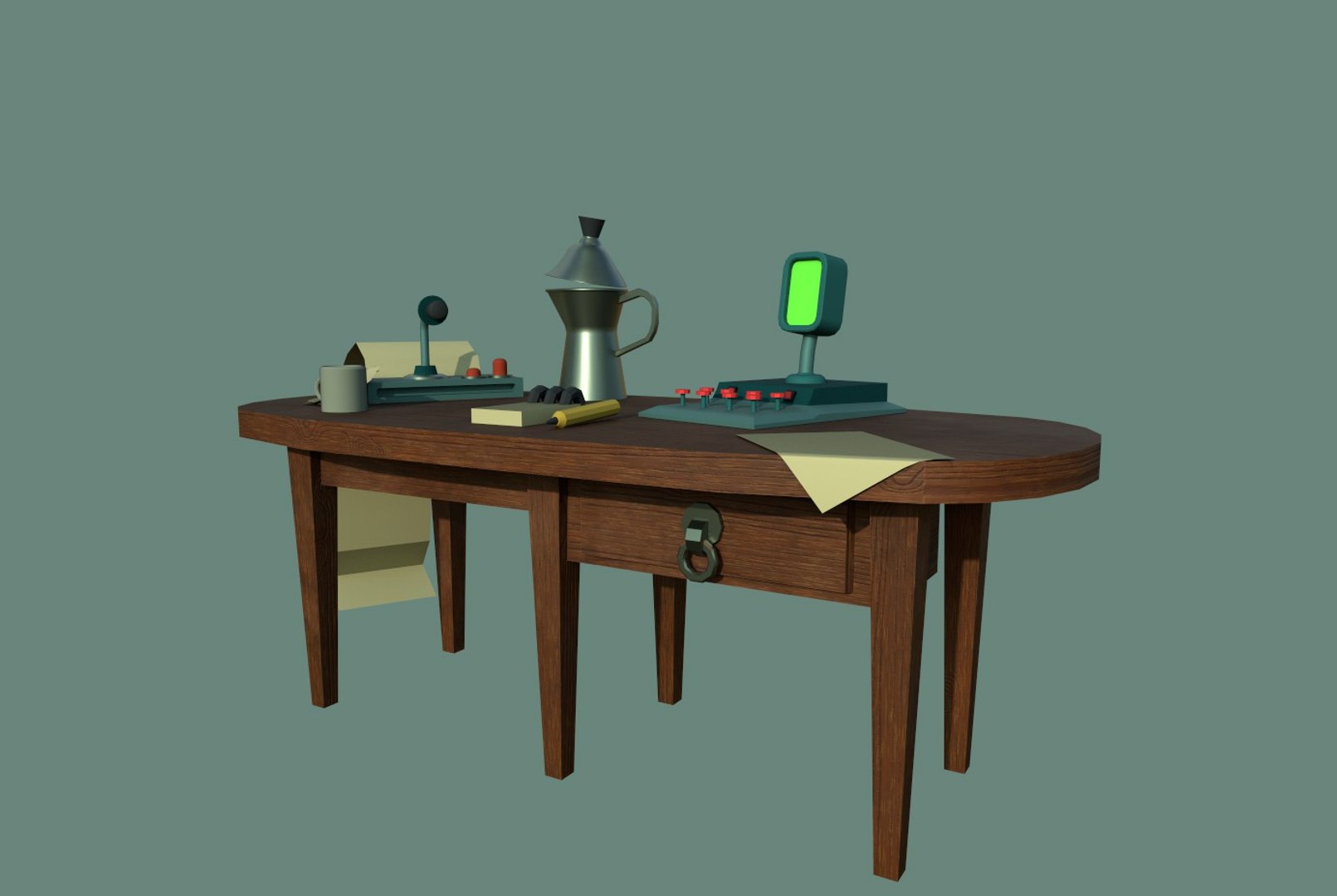 3D Model Cartoon Table - TurboSquid 1661319