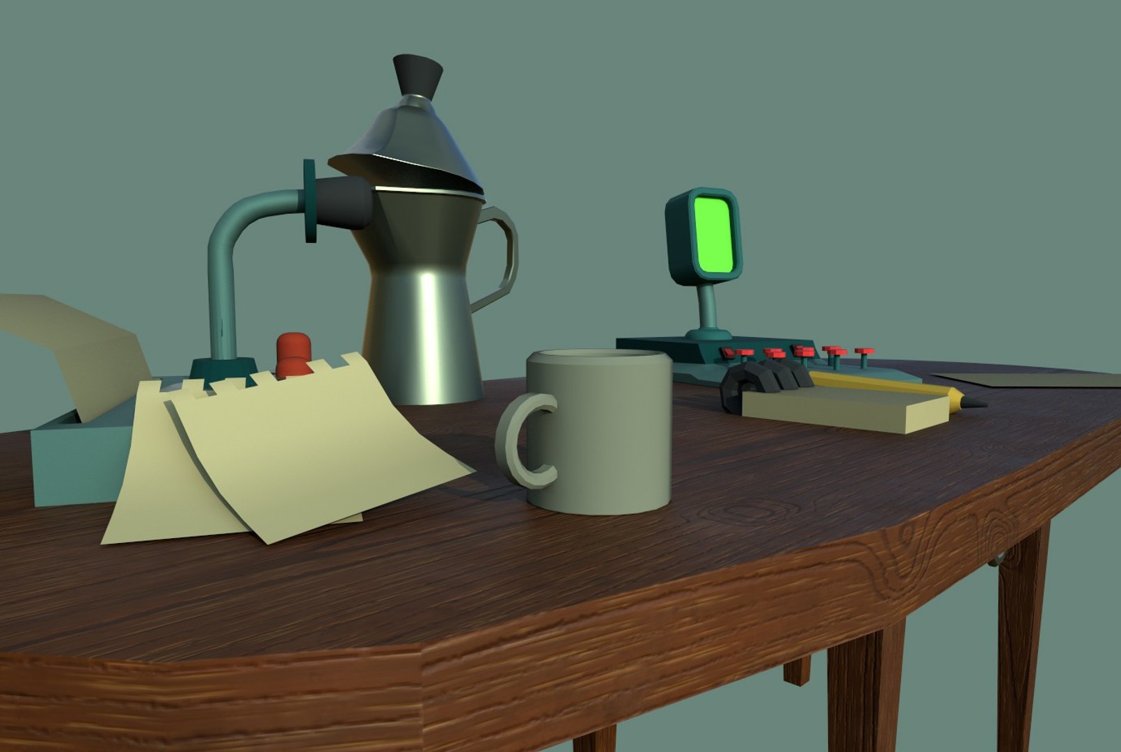 3D Model Cartoon Table - TurboSquid 1661319