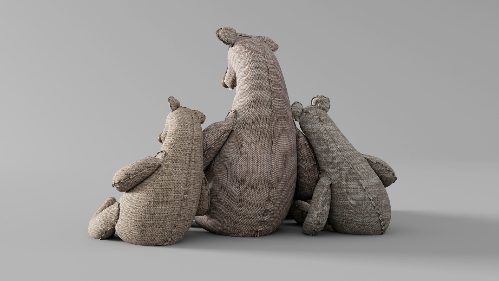 3D Plush Toy Family - TurboSquid 2196457