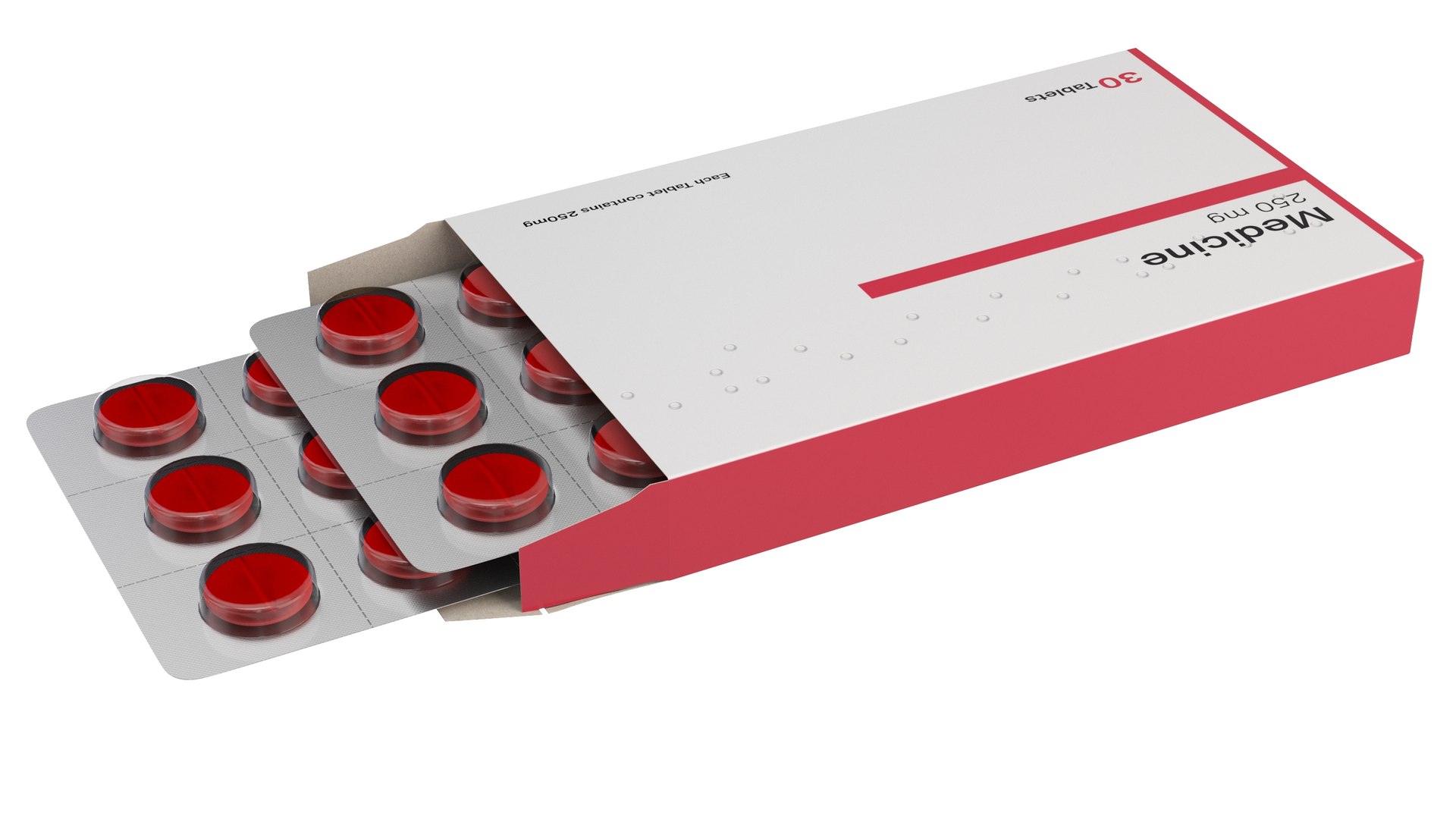 Packaged Medicine 3D Model - TurboSquid 2154460