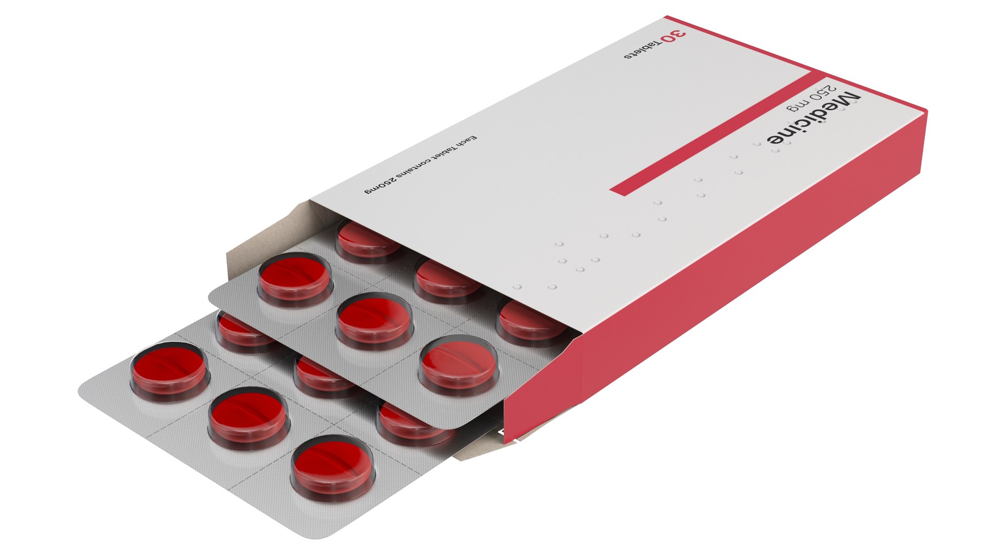 Packaged Medicine 3D Model - TurboSquid 2154460