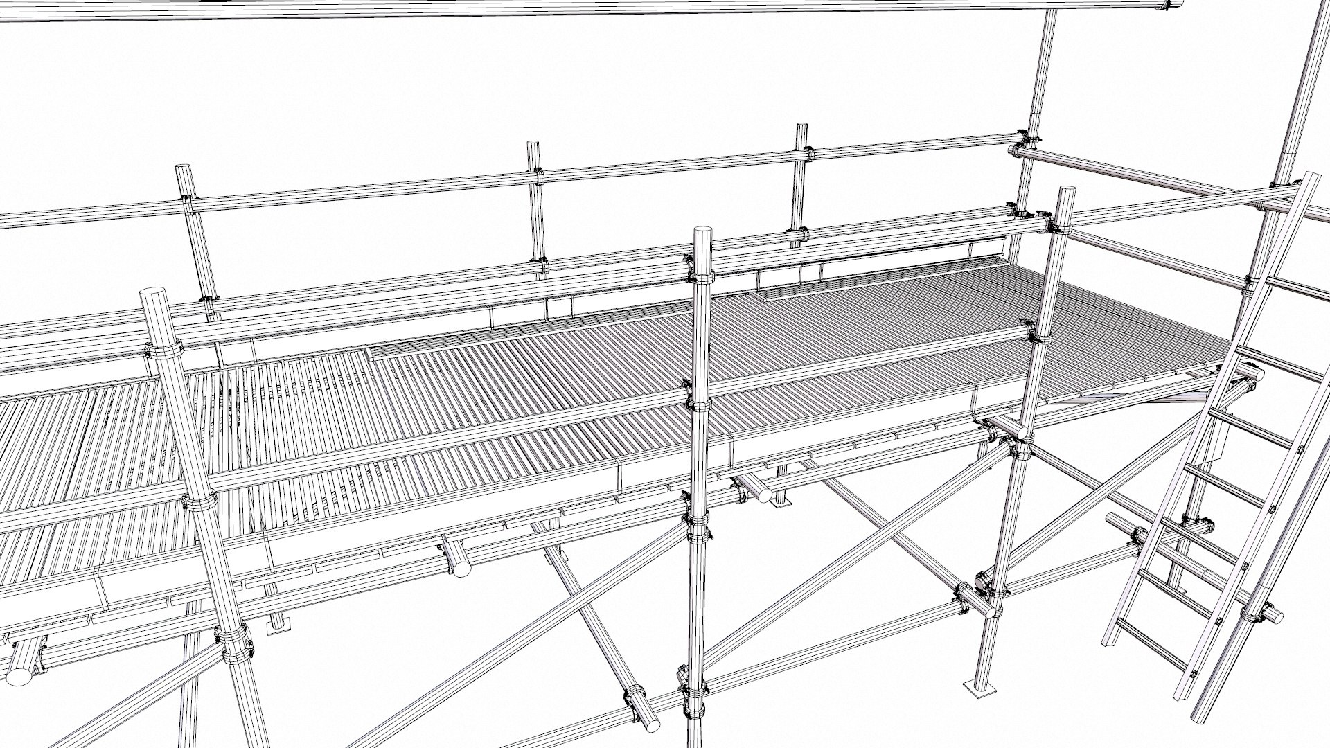 3D Scaffolding - TurboSquid 2345576
