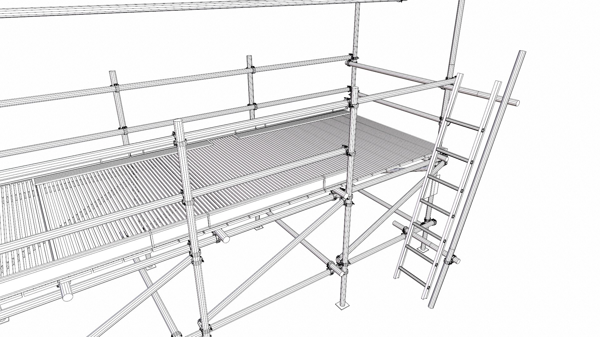 3D Scaffolding - TurboSquid 2345576