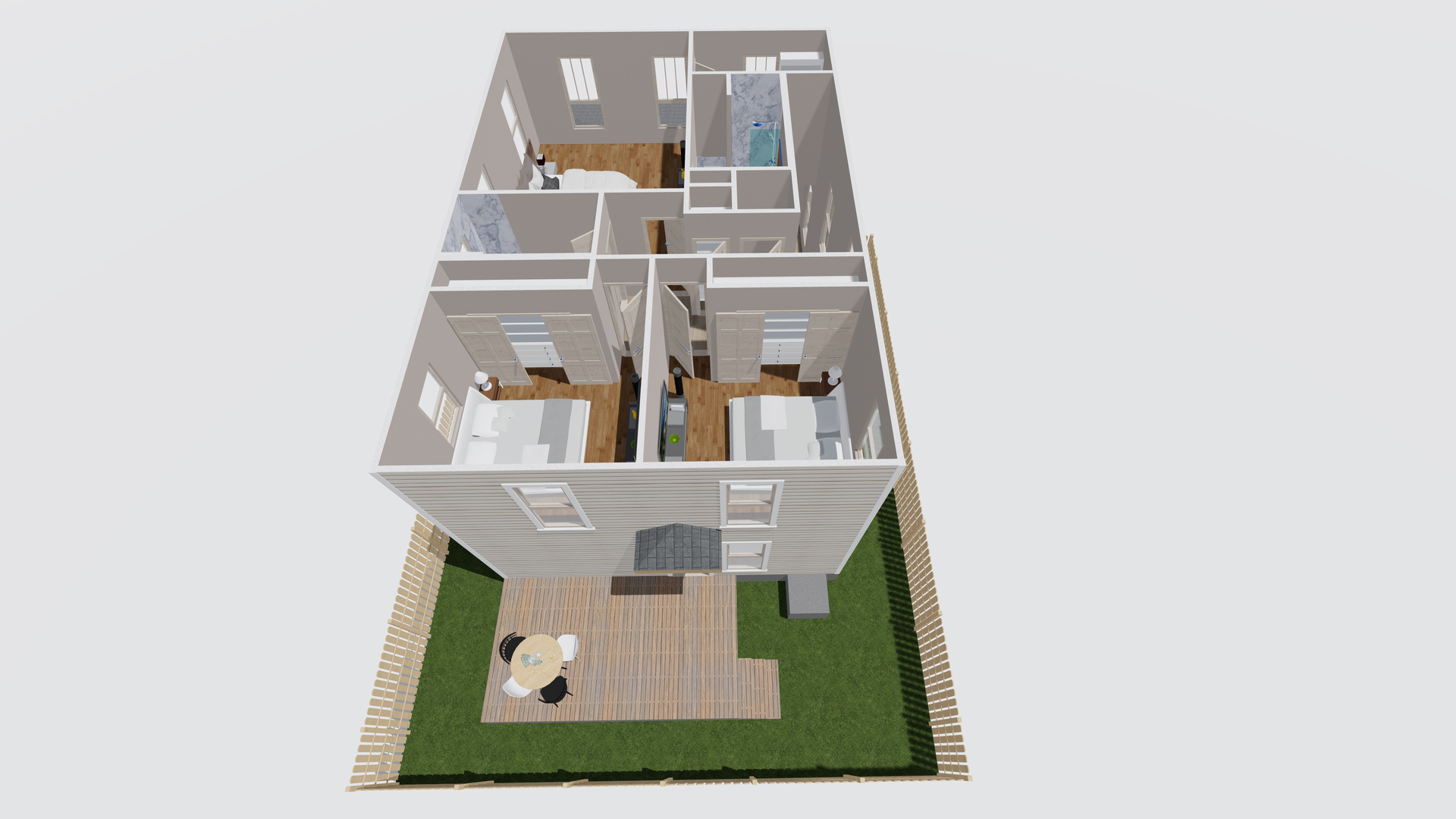 modelo 3d casa de 2 pisos - TurboSquid 1729156