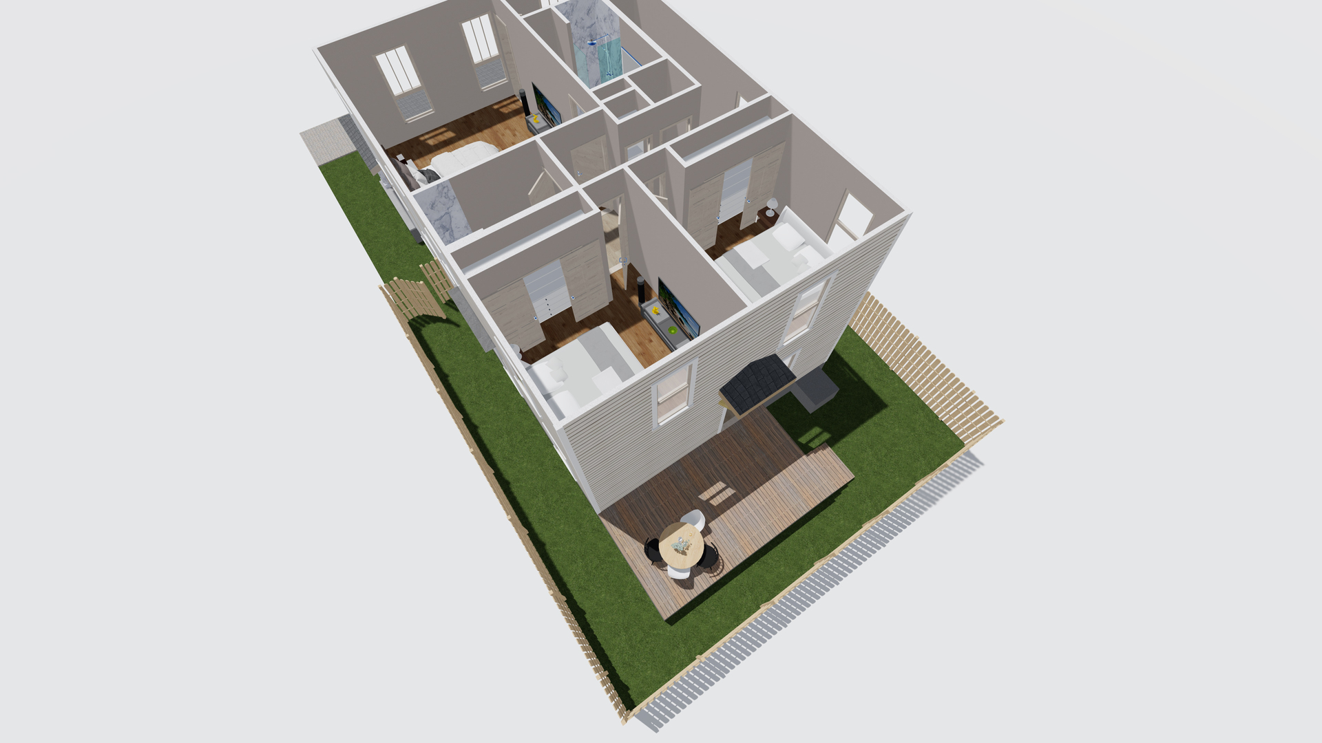 modelo 3d casa de 2 pisos - TurboSquid 1729156