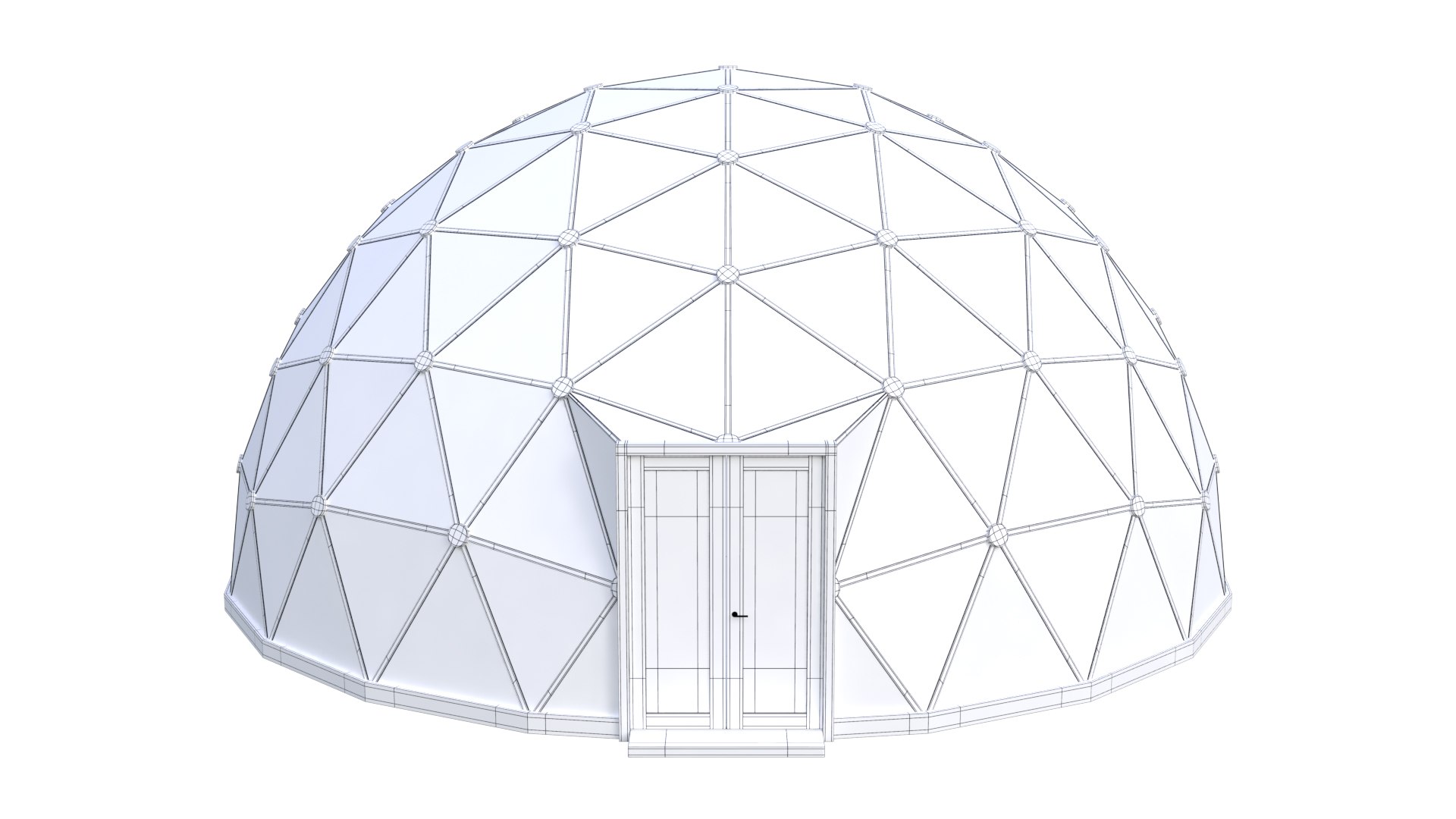 Geodesic Dome 05 3D Model - TurboSquid 2375583