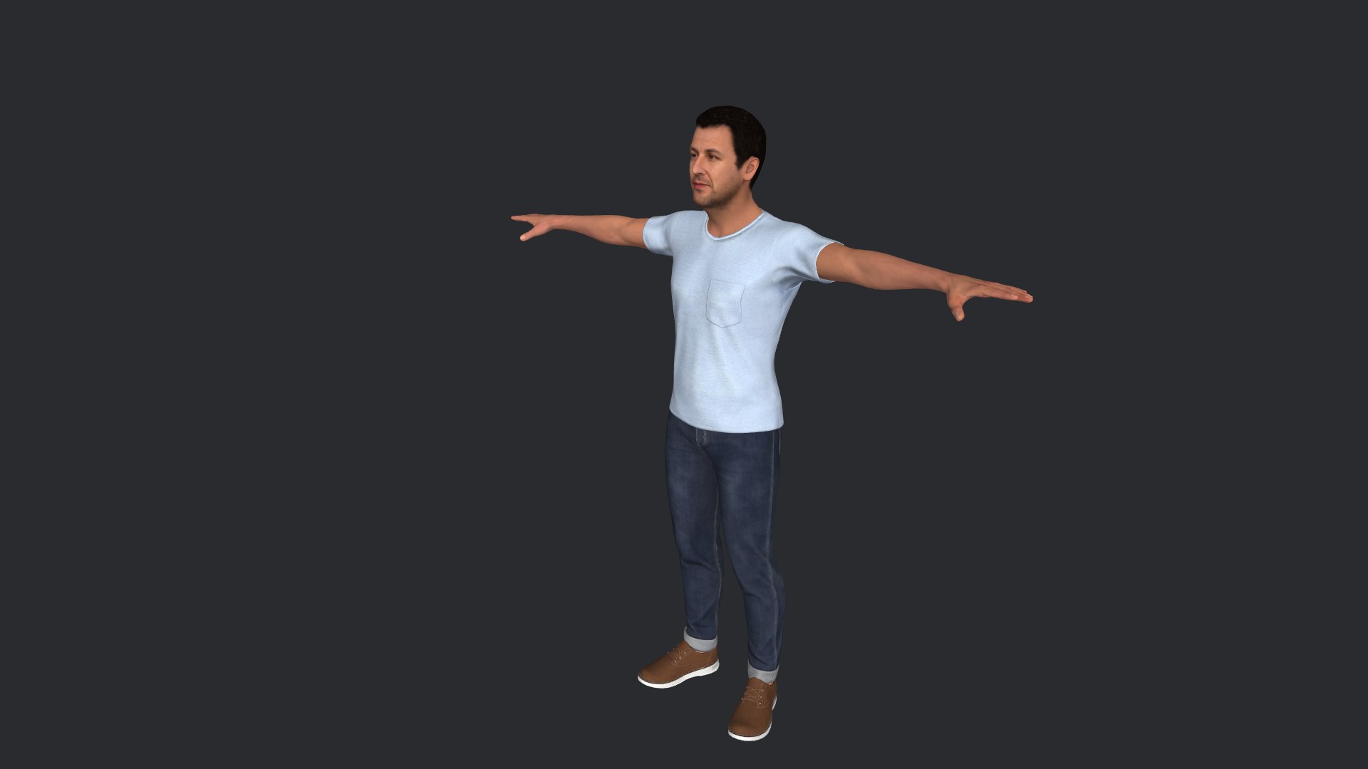 Adam Sandler Hyper Realistic Full Body Fully Rigged 3D Character 3D ...