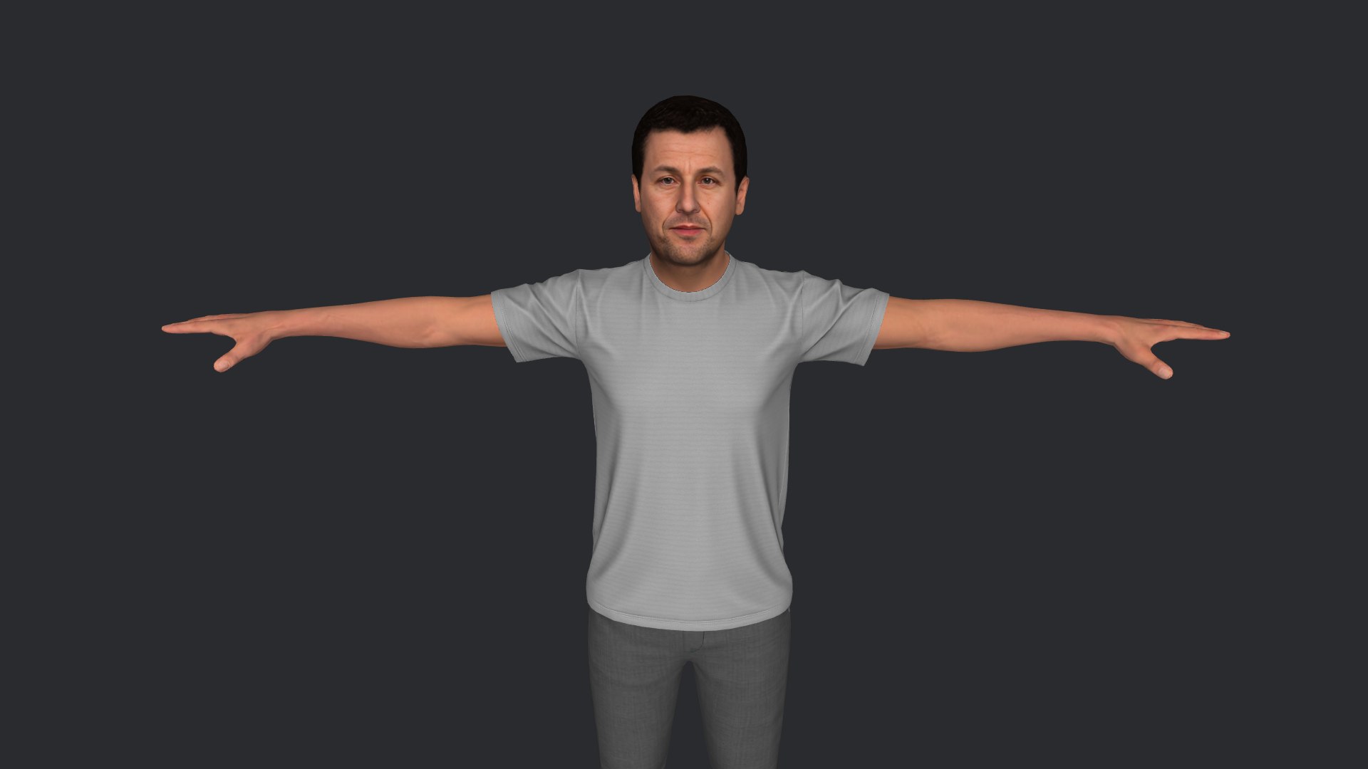 Adam Sandler Hyper Realistic Full Body Fully Rigged 3D Character 3D ...
