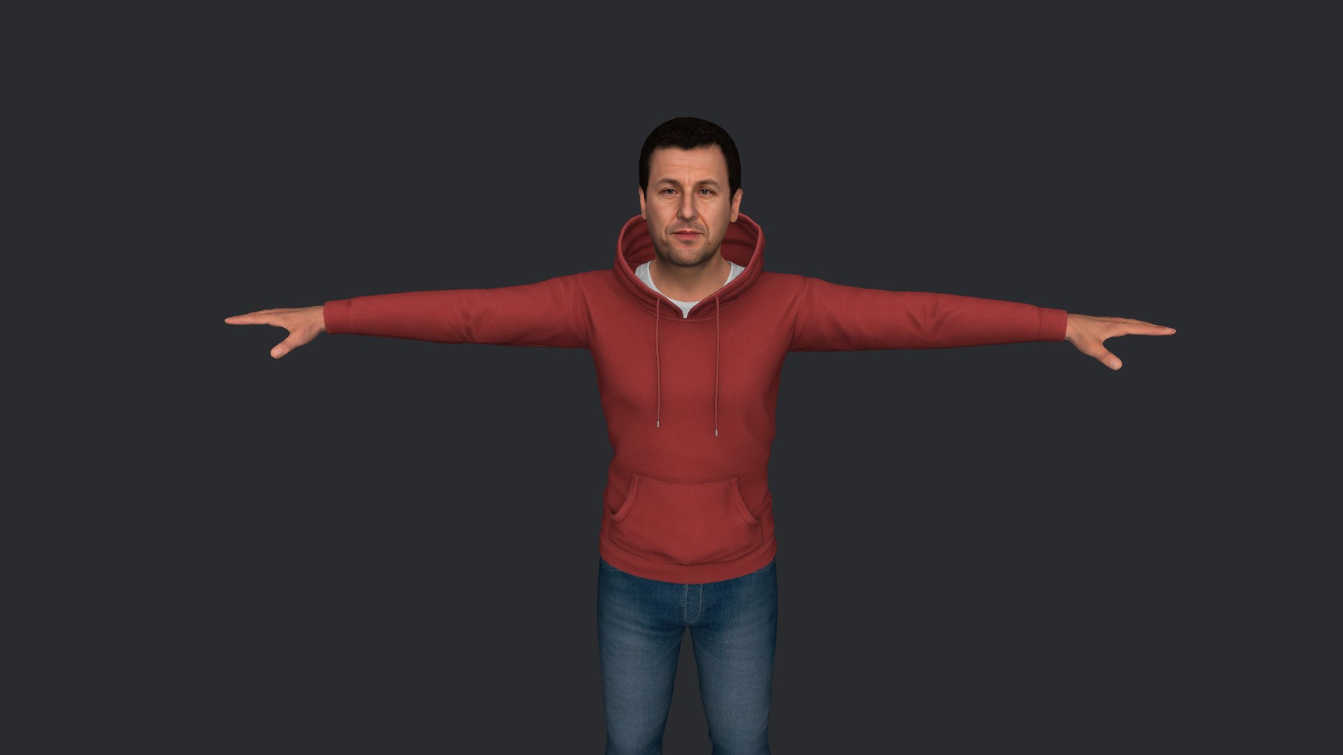 Adam Sandler Hyper Realistic Full Body Fully Rigged 3D Character 3D ...