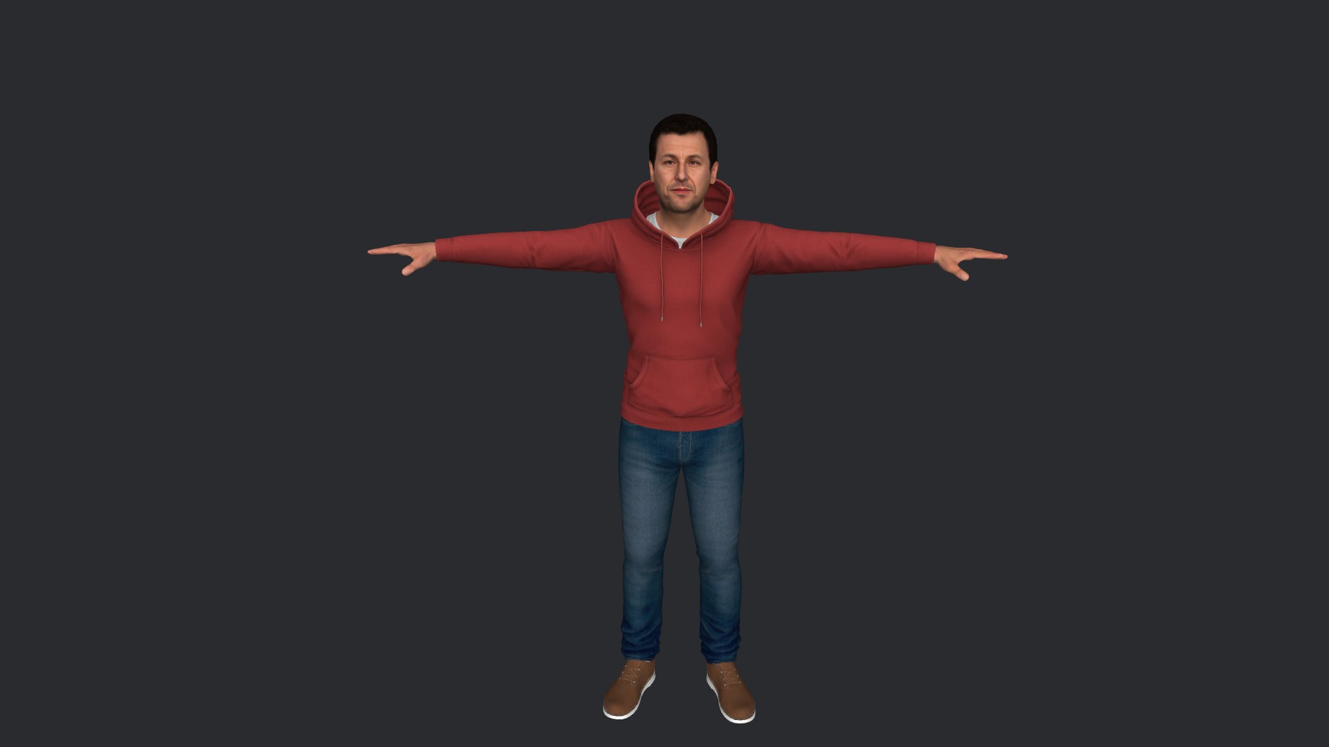 Adam Sandler Hyper Realistic Full Body Fully Rigged 3D Character 3D ...