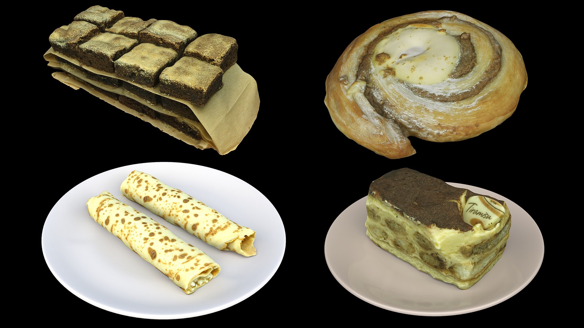 Food Mixed Collection 16 Dessert 3D Model - TurboSquid 2066963