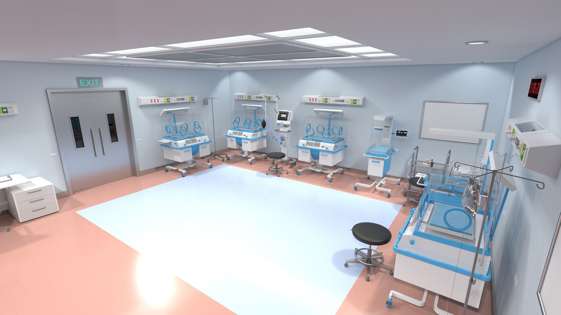 3D Neonatology Room - TurboSquid 1160770