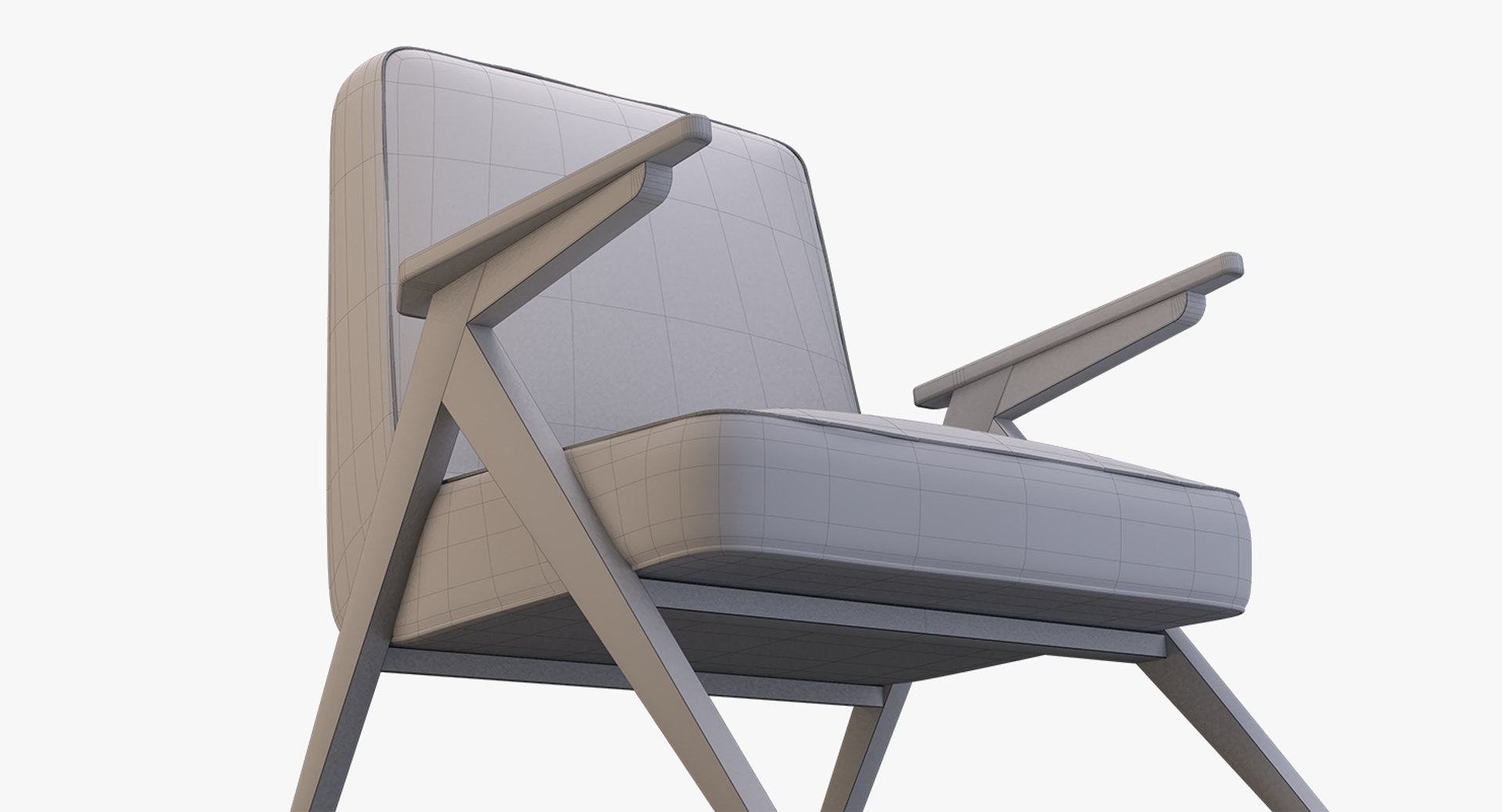 3D Scandinavian Style Lounge Chair Model - TurboSquid 1331914