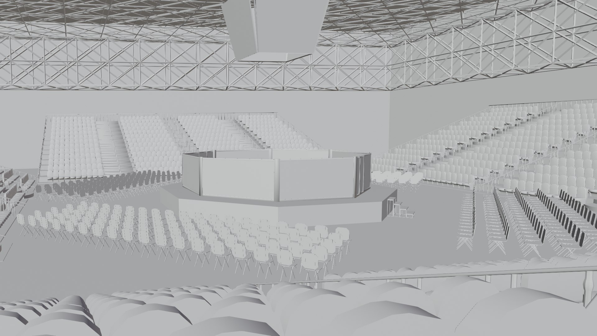 VR MMA Octagon Cage Ring 3D - TurboSquid 2151630