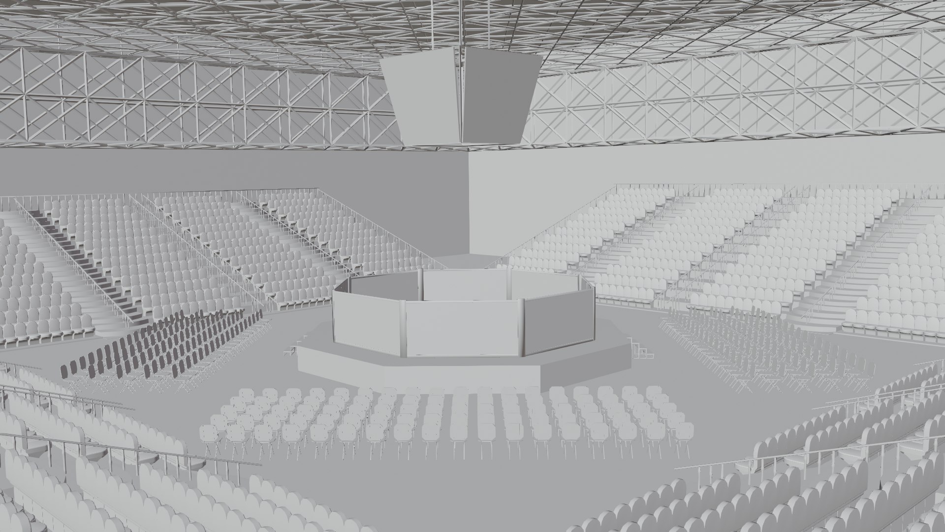 VR MMA Octagon Cage Ring 3D - TurboSquid 2151630