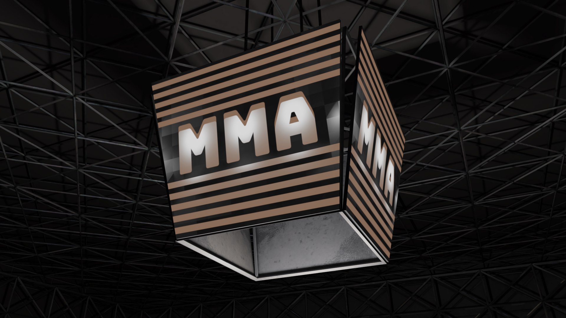 VR MMA Octagon Cage Ring 3D - TurboSquid 2151630