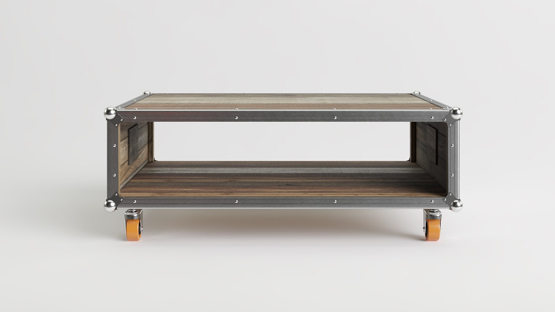Vintage Style Coffee Table With Old Wood Material In Roadie Collection ...