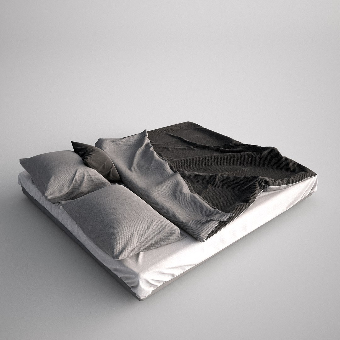 Bed Blanket 3d Model