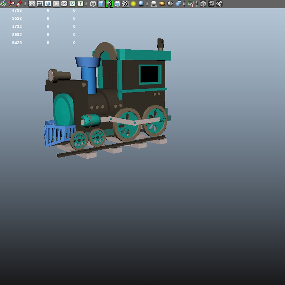 3D Locomotive Cartoon - TurboSquid 1416441