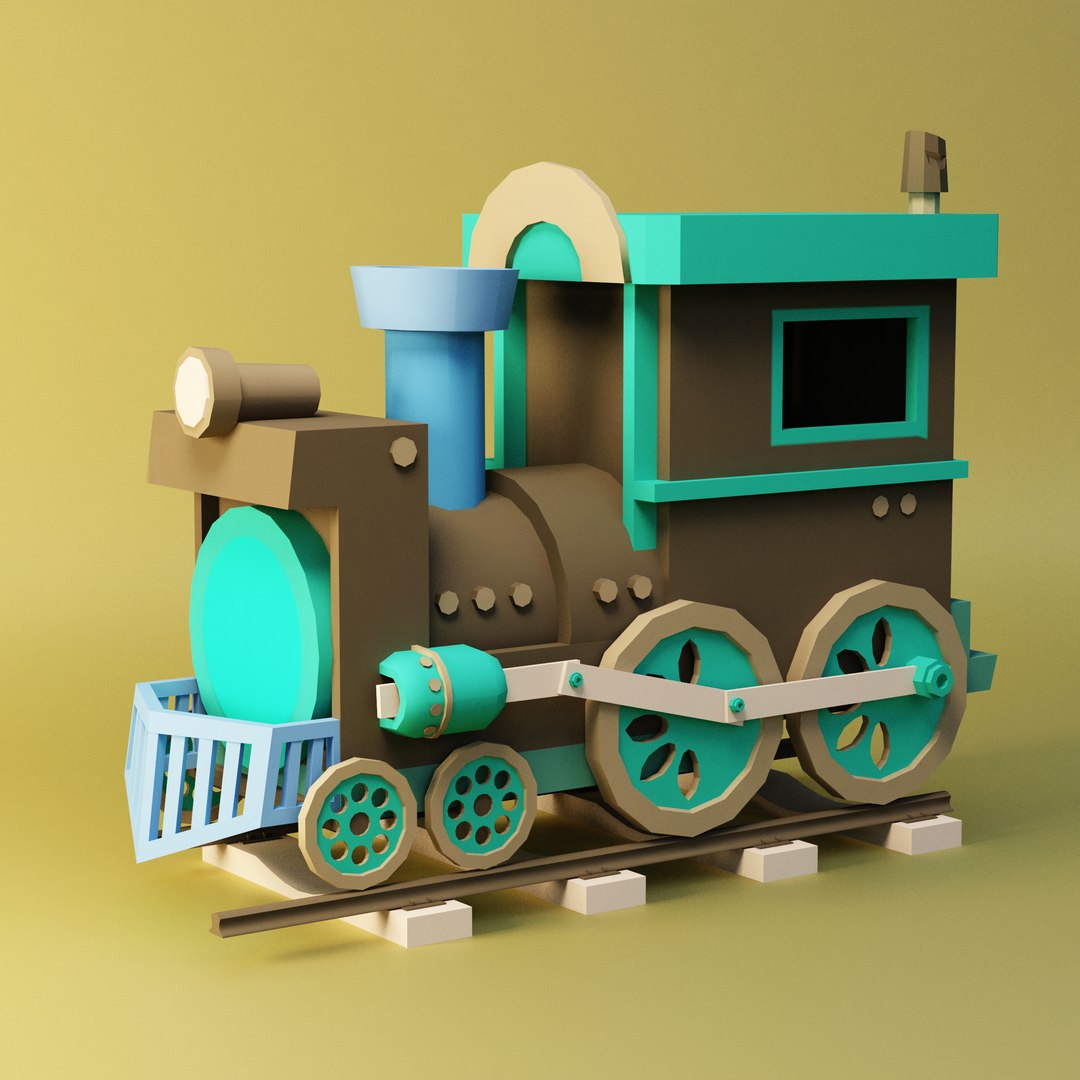 3D Locomotive Cartoon - TurboSquid 1416441