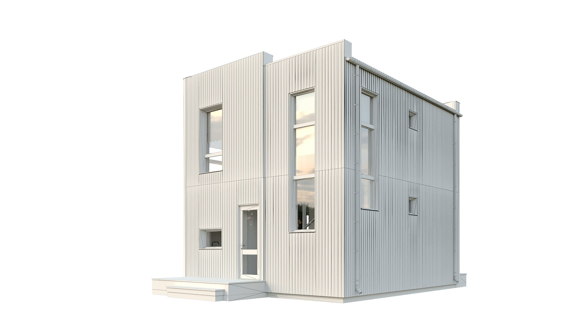 3D Modern Hi-Tech Building - TurboSquid 1843489